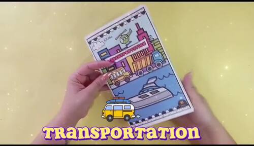 Transportation Coloring Book/Libro Colorear Medios de Transporte by Taliko