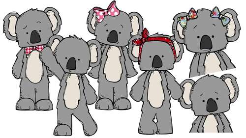 Koala clipart Australian animal clip art Marsupial clip art Mini