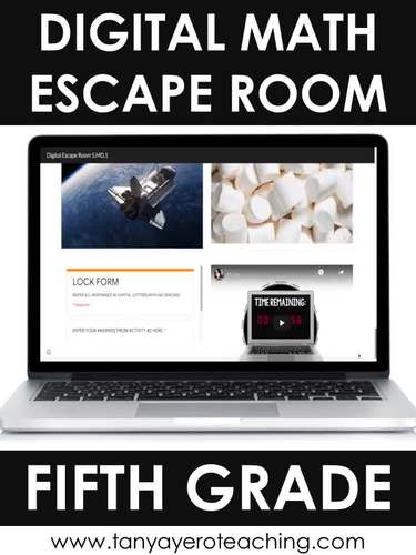 5th Grade Math Digital Escape Room | 5.MD.1 Converting Measurement Units