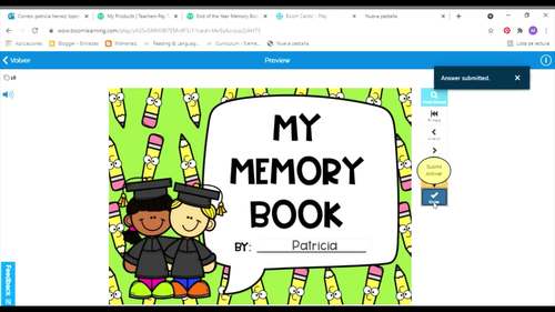 BOOM CARDS: Memory Book | Graduation End of the Year Activities by Ms ...