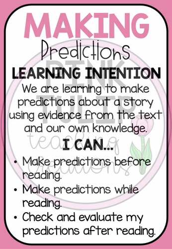 making predictions poster