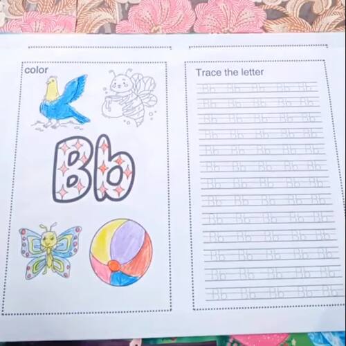 Alphabet coloring and tracing for Preschool, Pre-K, and Kindergarten