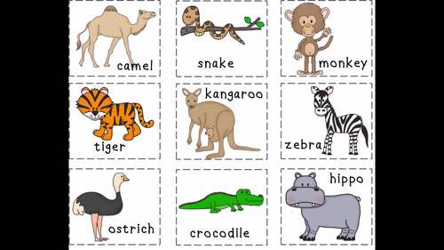 Zoo Animals Eat for Elementary ESL by HOLISTIC English Resources by ...