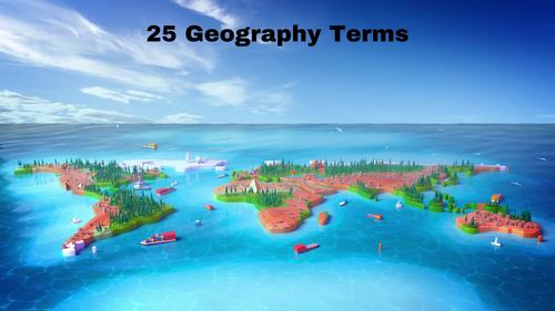 25 Geography Terms by Technology in Education Online | TPT