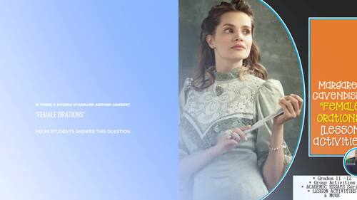 MARGARET CAVENDISH'S "FEMALE ORATIONS" [BUNDLE] by The Angry Teacher Store