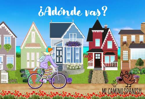 ¿Adónde Vas? (Places in Spanish ANIMATED PPT Presentation!) | TPT