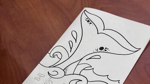 Ready to Color Ocean-Themed Thank You Note Cards | Teacher Appreciation ...