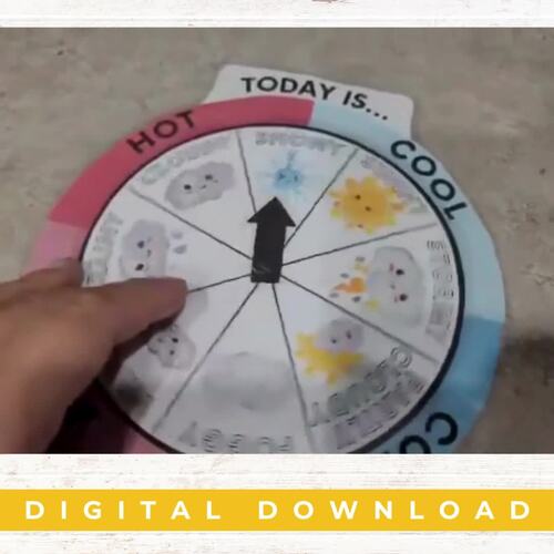 Weather Wheel | Preschool Weather | Weather Station | by Healing Home