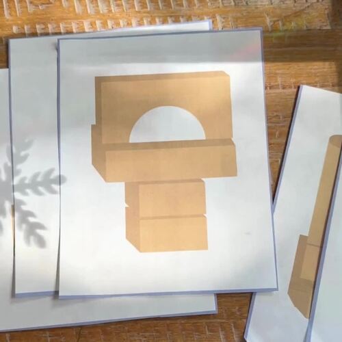 Wood Block Center Pattern Cards, Kindergarten STEM, Building Blocks