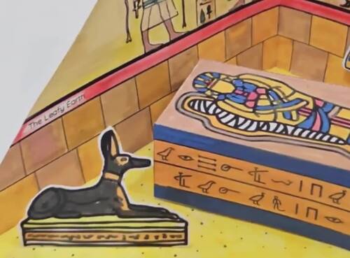3D Pyramid Craft, Pyramid Triorama Coloring, Ancient Egypt, History ...