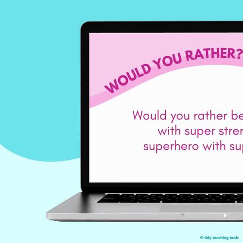 Would You Rather? | 60+ Questions by tidy teaching tools | TPT
