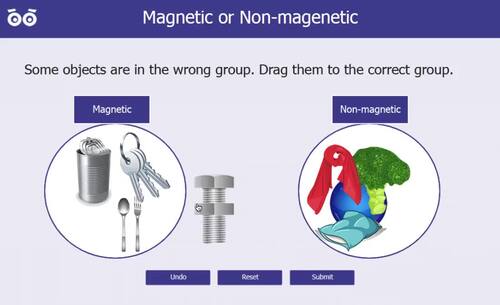 Magnetic and Non-Magnetic Materials Interactive Activities | Grades 2-4 | NGSS