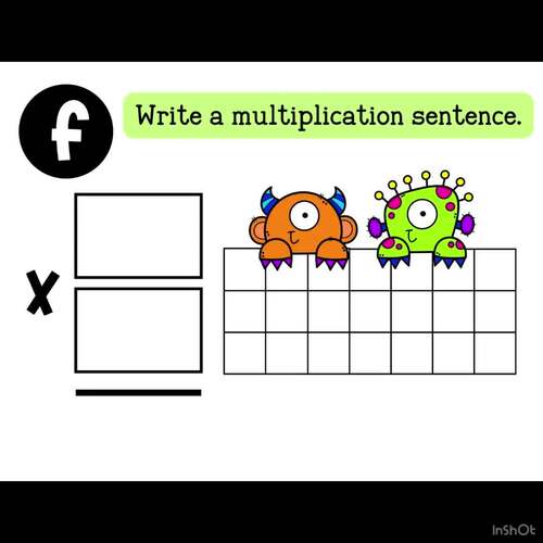 Multiplication Arrays + Area Math Task Cards for 3rd-5th Grade {May}