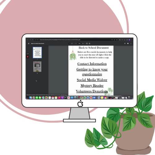 Five Completely Editable Digital Back to School Forms - Aesthetically ...