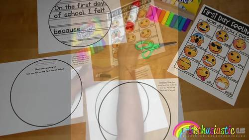 First Day of School Feelings-Emoji Edition by The Enthusiastic Class