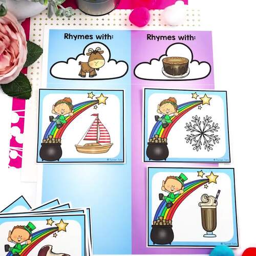 Rainbow Rhymes Literacy Activity by Turner Tots | TPT