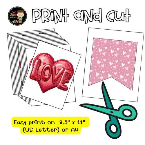 Valentine Day Bulletin Board Kit Door Decor Reasons to Love Math Editable