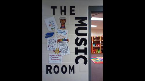 Music Classroom Decor - Piano Keyboards Posters, Labels and Supersized ...