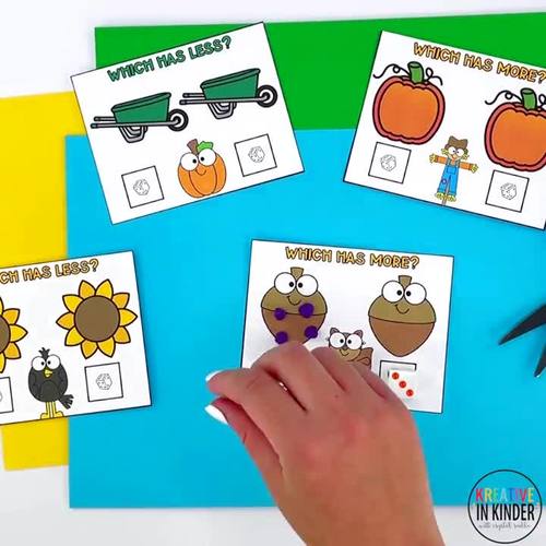 Fall No Prep Hands-On Math Games Halloween Thanksgiving by Kreative in ...