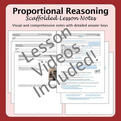 BC Math 8 Proportional Reasoning Resource Pack: Notes, Practice ...