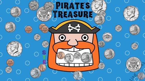 Counting Coins Math "Pirate's Treasure" Theme Centers, Worksheets and MORE!