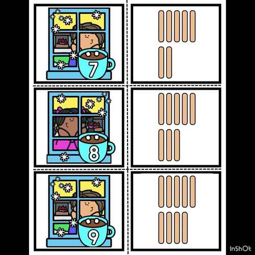 January Winter Math Matching Cards Bundle | Numbers 0–20 & Place Value