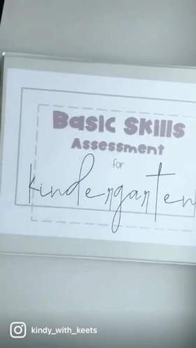 Basic Skills Assessment for Kindergarten | TPT