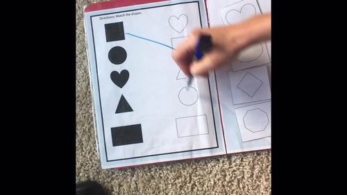 Shape Matching File Folder Game by Mamarohrerspride | TPT