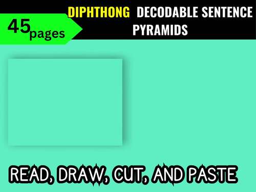 Decodable Sentence Pyramids for Reading Fluency | Diphthongs reading ...