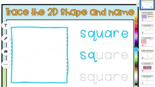 2D Shapes - SEEAW Preloaded Activities | DIGITAL | Distance Learning