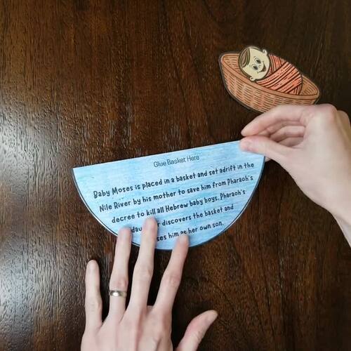 Baby Moses Bible Story Craft for Kids Sunday School Bible Lesson Church ...