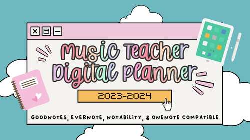 24/25 Music Teacher Digital Planner - Choir, Band, Orchestra, Middle ...