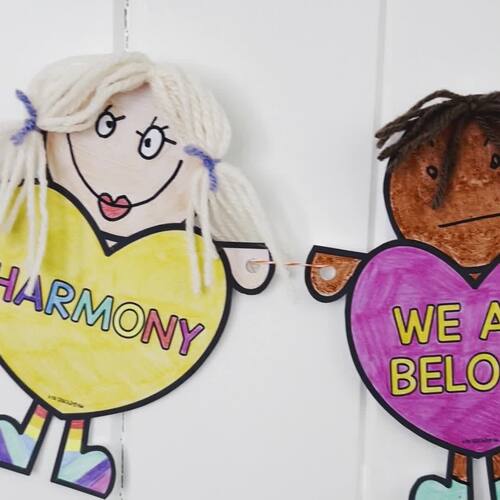 Harmony Day Friend Chain Banner - Printable Craft by The Teaching Pom
