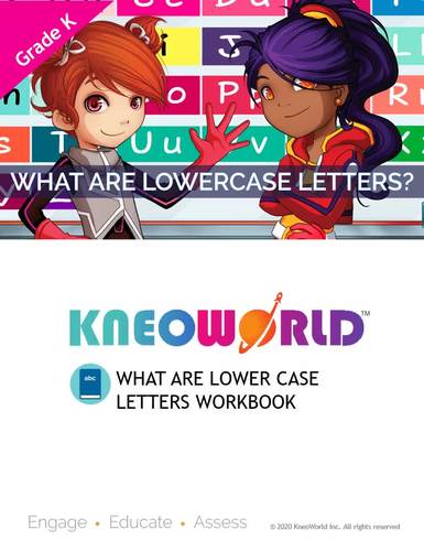 Writing Lowercase Letters Workbook | Kindergarten | Printable & Digital