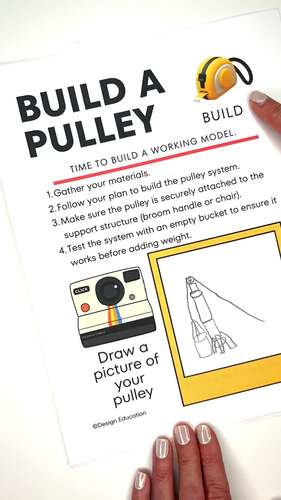 STEM Challenge Simple Machine Create a Pulley with Everyday Materials
