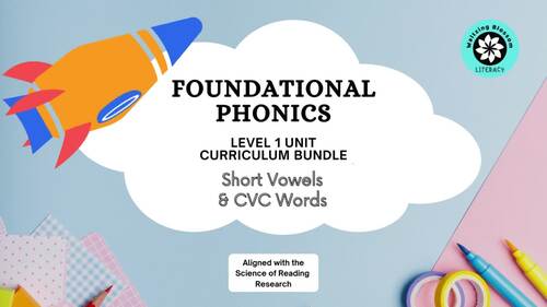 Teach CVC Words with the Foundational Phonics Level 1 Curriculum Bundle