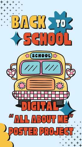 Engaging Digital "All About Me" Infographic Poster | TPT