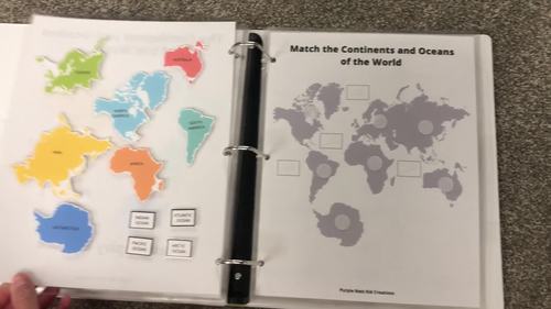 Continents and Oceans of the World Mini Bundle by Purple Nest Kid Creations