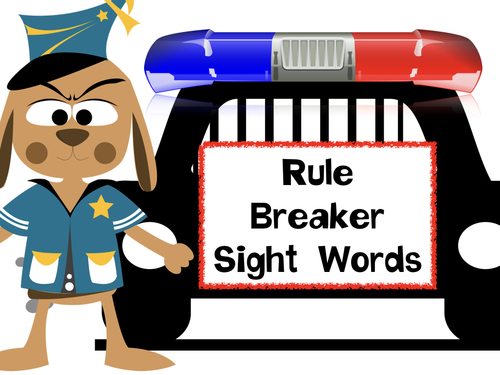 Rule Breaker Sight Words by kteachertaggart | TPT