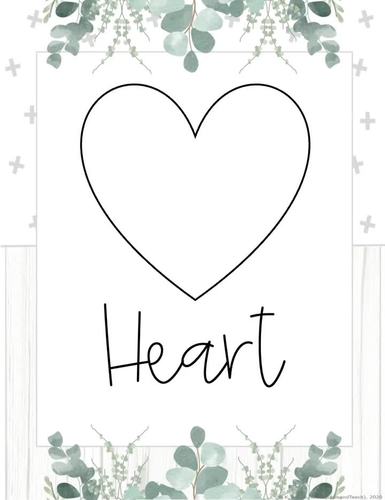 Farmhouse Shape Posters English Spanish by CreateLoveandTeach | TPT