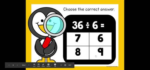 Division Google Slides™ Winter Set 1: Great practice for grades 2, 3, and 4