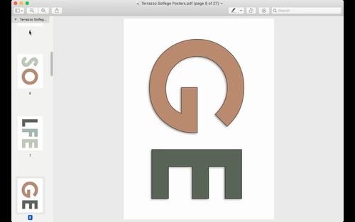 Solfege Posters | Terrazzo Music Room Decor by musicpluscoffee | TpT