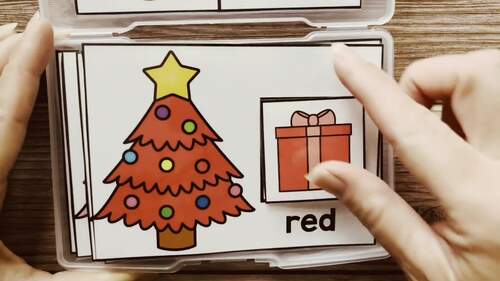 December Literacy & Math Activity Task Cards-Preschool, Kinder, Special Ed