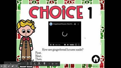 DIGITAL Gingerbread Theme Choice Board by Elementary at HEART | TPT