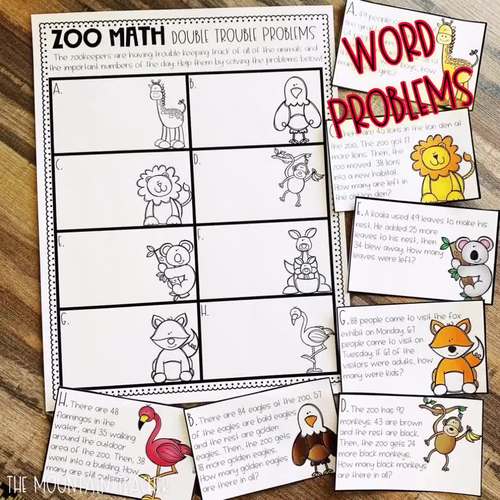 Zoo Field Trip Project Based Learning Math Project by The Mountain Teacher