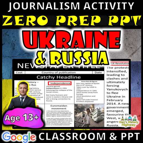 Ukraine-Russia War | Digital journalism lesson for high school students