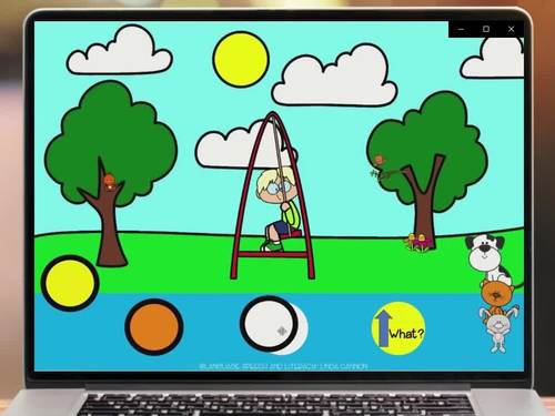 Spring Boom Cards Speech Therapy | Animated Verbs | Pronouns + Verb Visuals