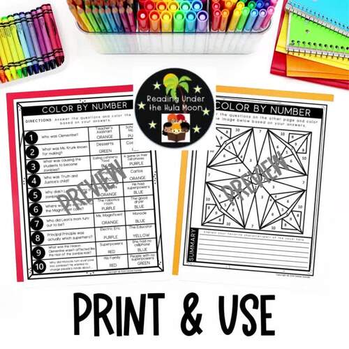 Leon the Extraordinary by Jamar Nicolas Color by Number | TPT