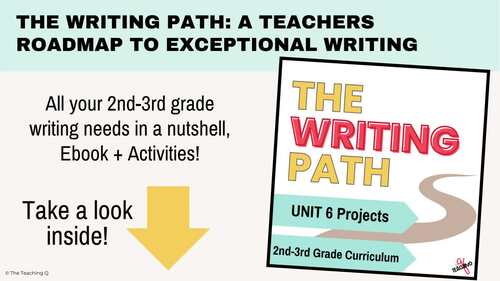 Writing Curriculum Activities Unit 6 - Writing Resources 2nd 3rd Grade