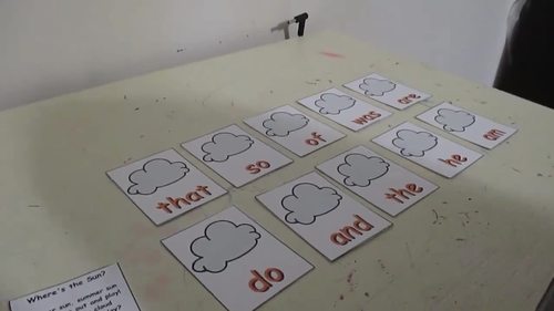 Summer Trick Word Recognition Center or Whole Group Game for Level 2 Words